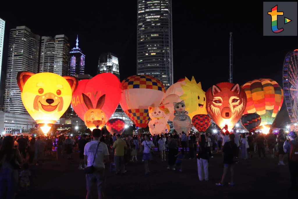 本港新聞-香港國際熱氣球節第2日，晚上熱氣球匯演順利完成 - DOVC